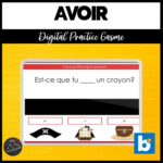 French verb AVOIR - Boom™ Cards