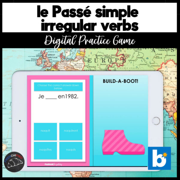 French passé simple - irregular verbs - Boom™ Cards