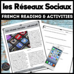 Social media French reading activity