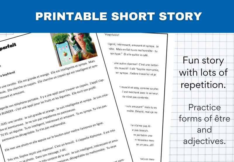 Haiti French reading activity