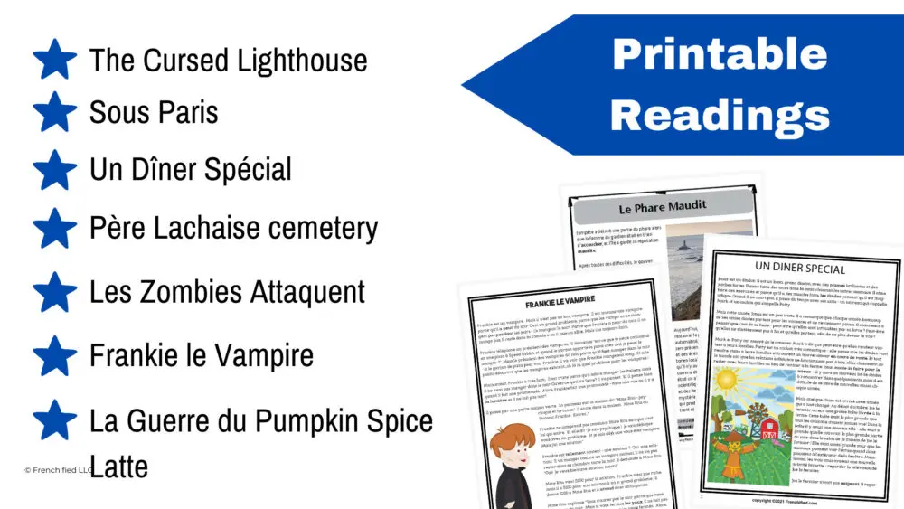 French autumn activities bundle