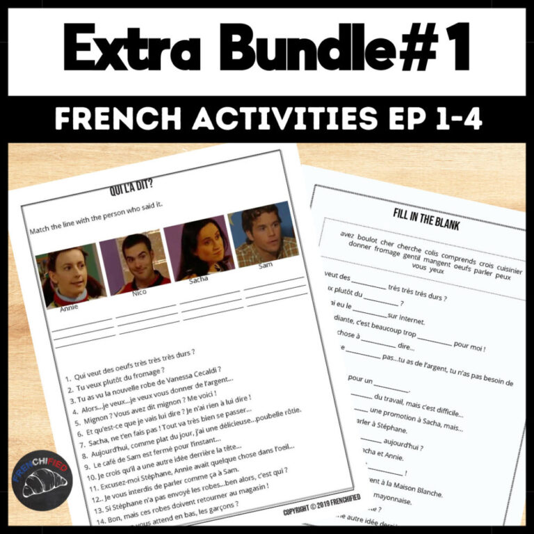 Extra French episode 12 worksheets - Fou de Foot