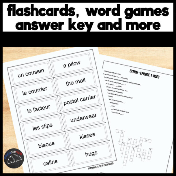 Extra French episode 1 activities - L'arrivée de Sam