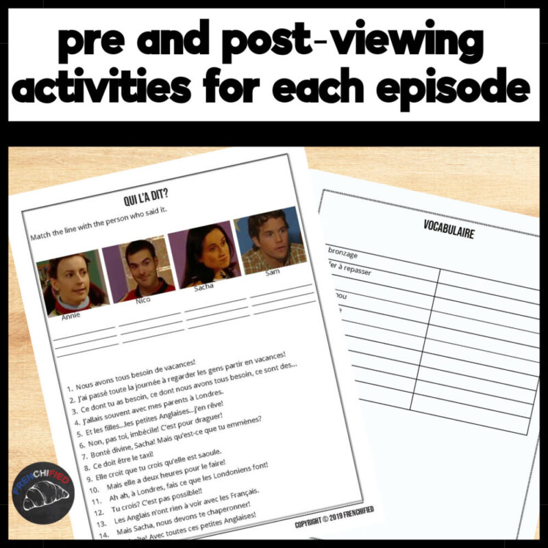 French Extra activities episodes 1-13 megabundle - includes activities ...