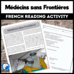 Médécins Sans Frontières French reading activity