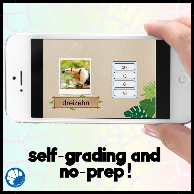 German numbers 1-20 matching - Boom™ Cards